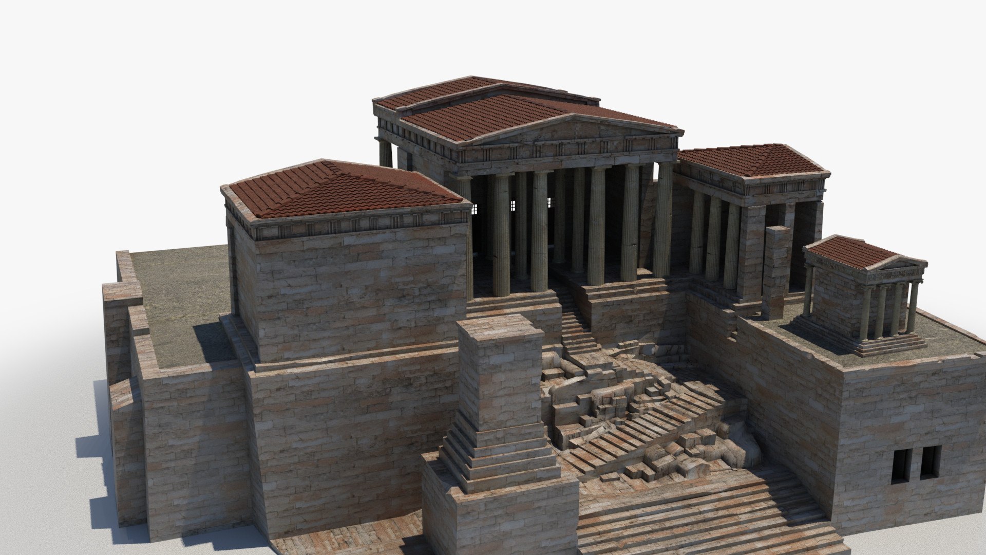 3D Propylaea Model - TurboSquid 2294405