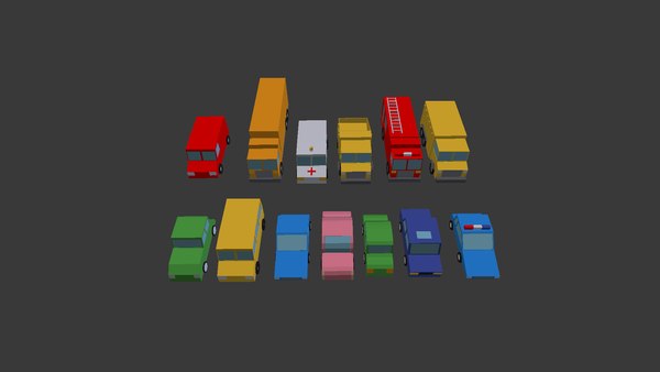 3d model car pack