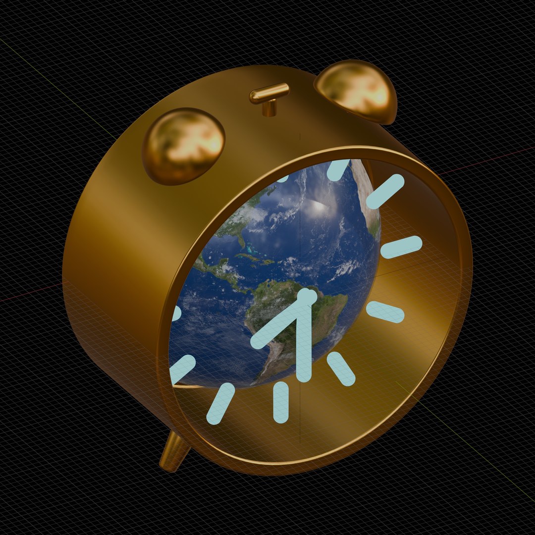 Earh Hour Clock 3D Model - TurboSquid 2342425