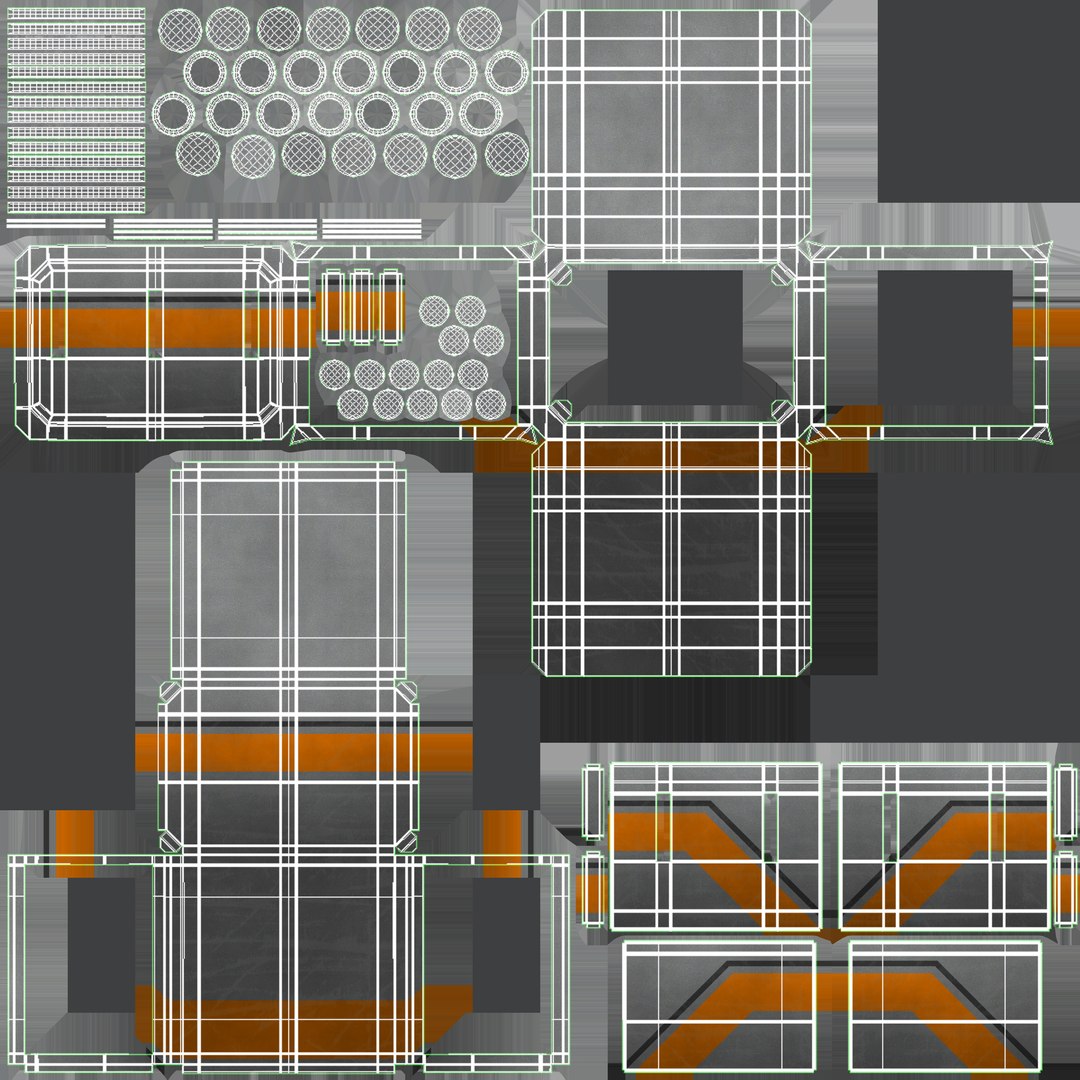 3d Futuristic Container