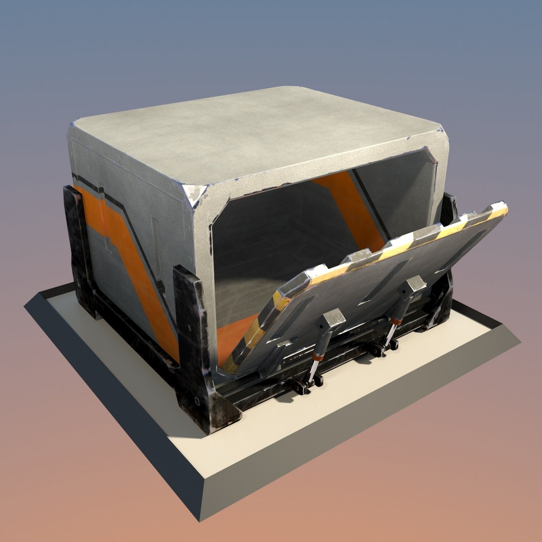 3d Futuristic Container