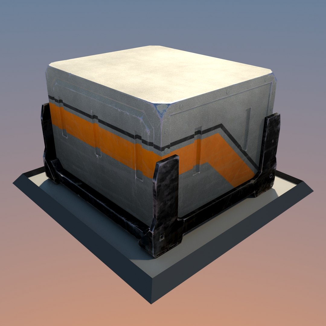 3d Futuristic Container