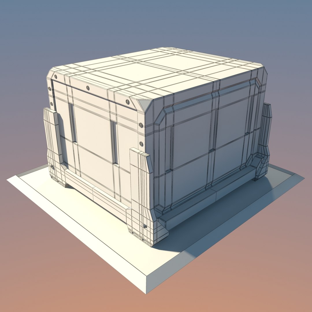 3d Futuristic Container