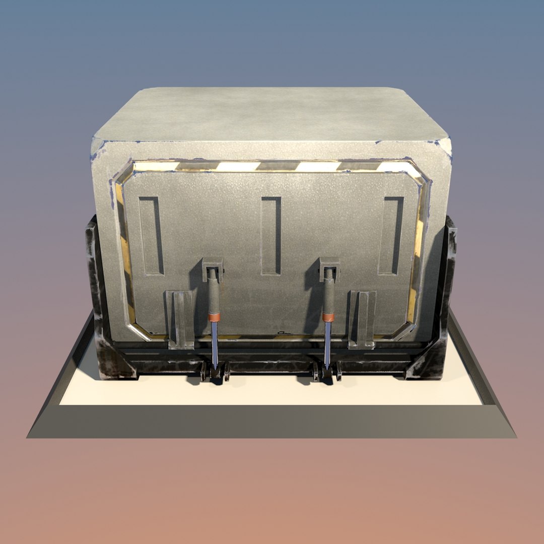 3d Futuristic Container