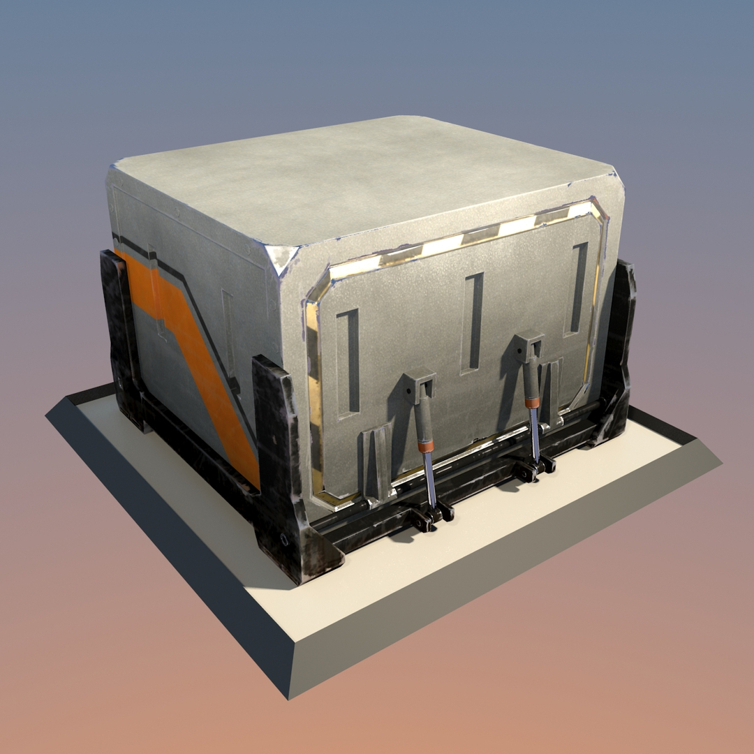 3d Futuristic Container