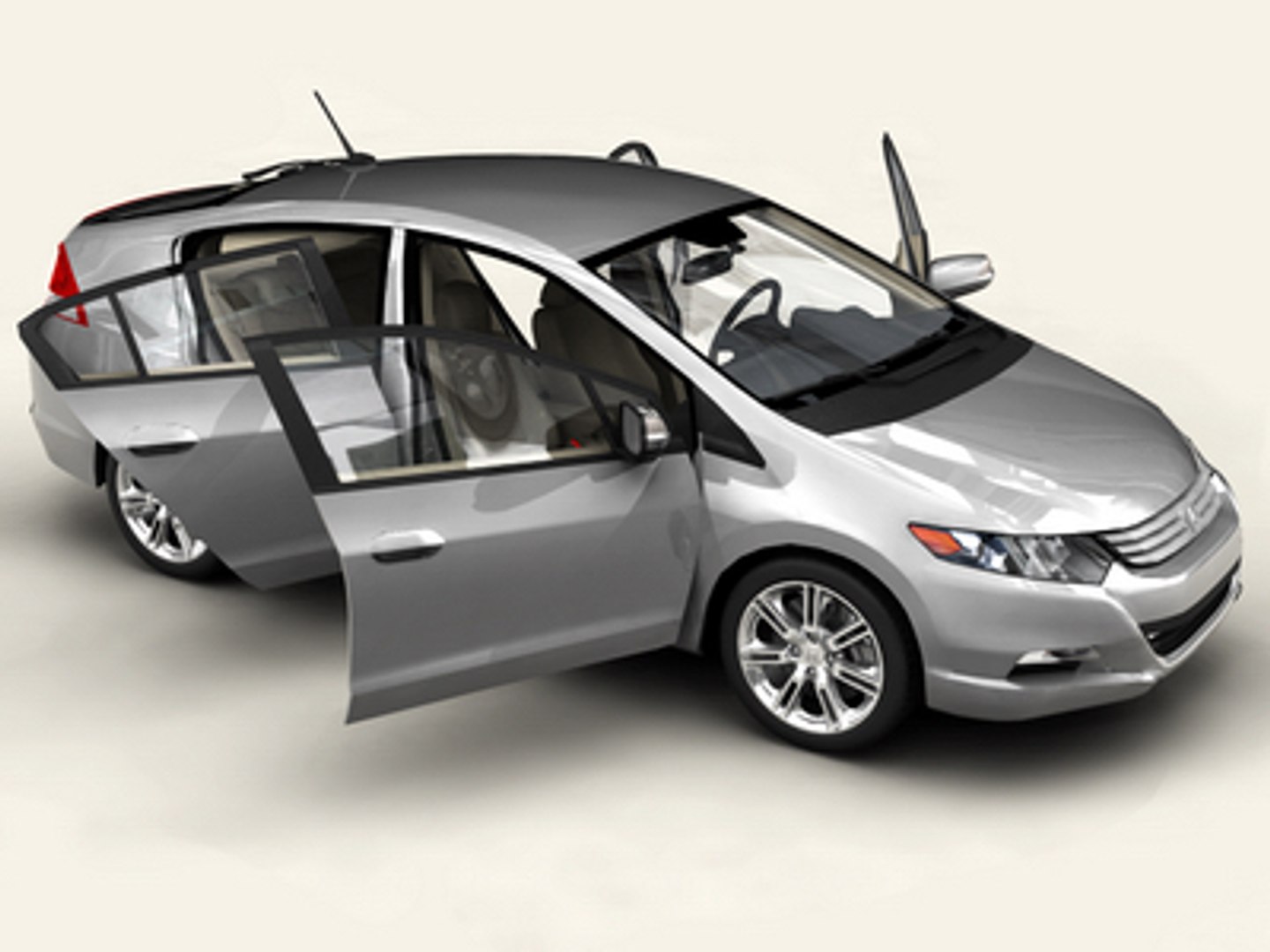 Honda Insight 2010 Car 3d Model
