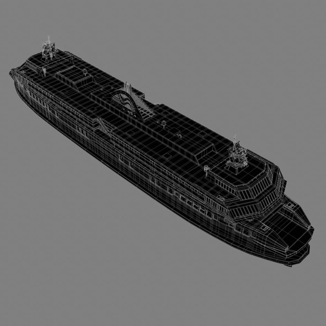 3d model ferry boat