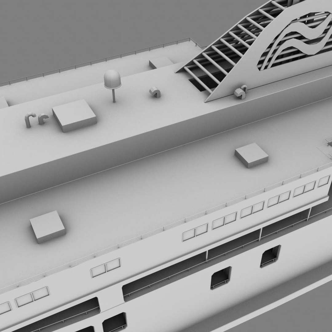 3d model ferry boat
