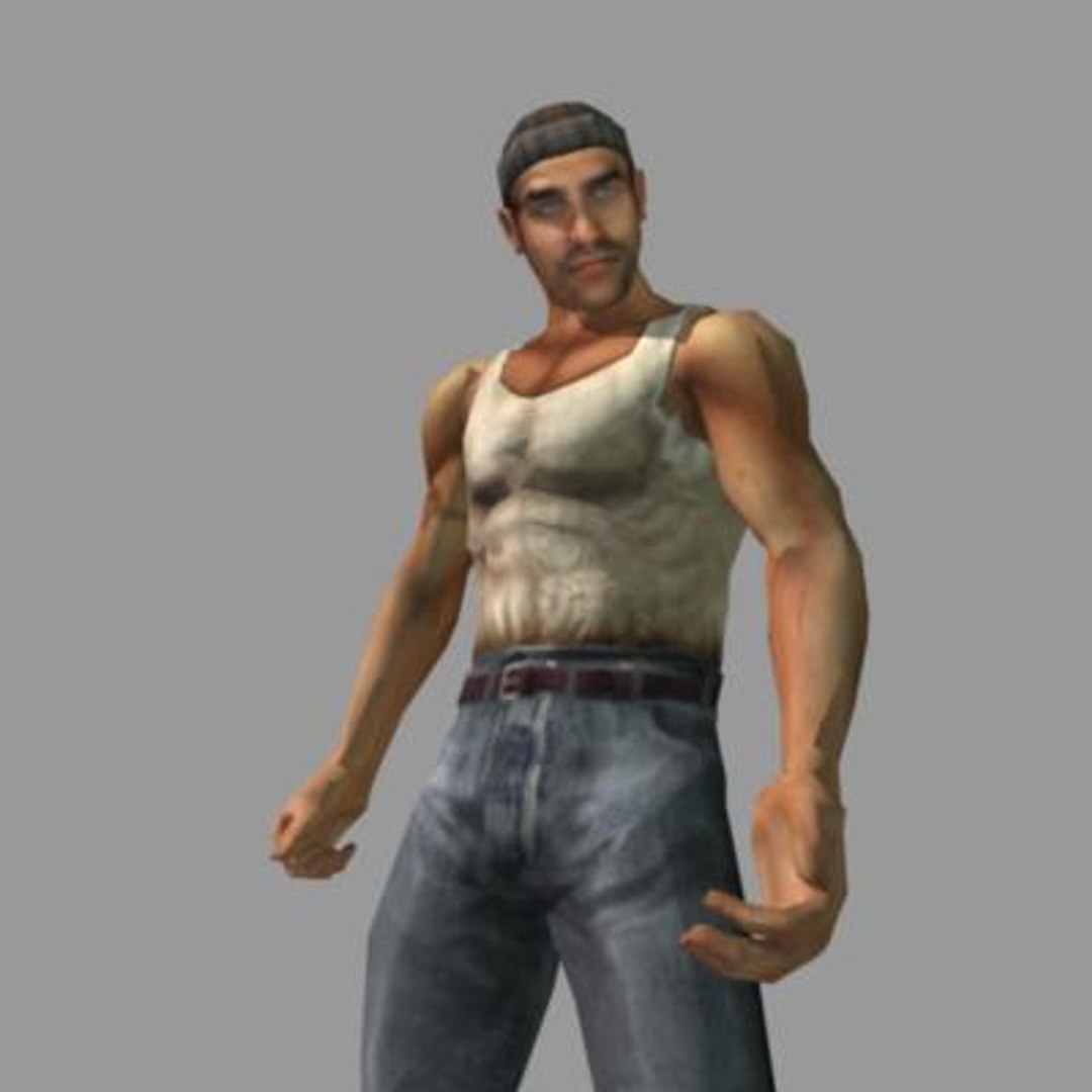 Male Thug Gangster Guy 3d 3ds