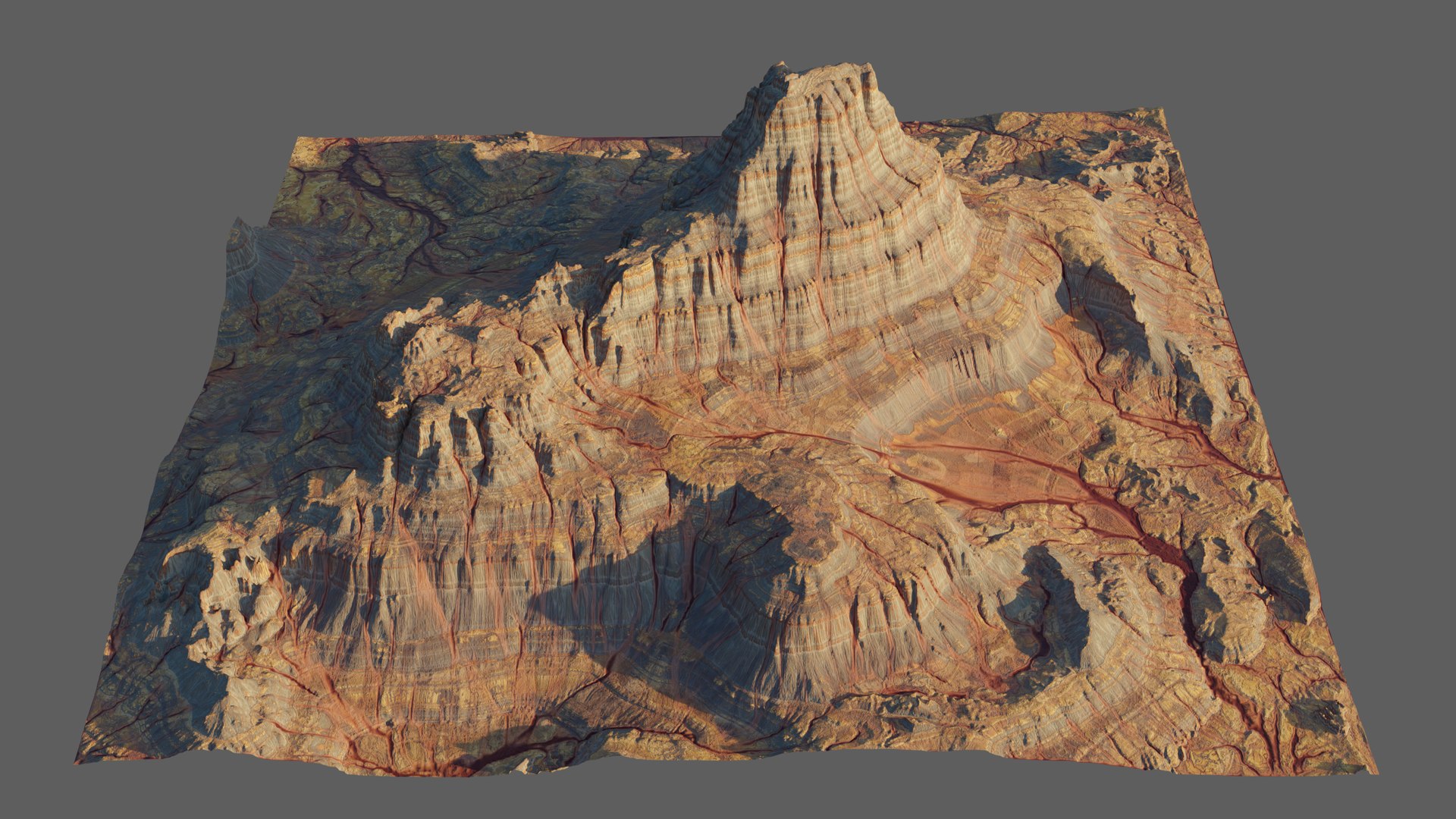 3D 8K Detailed Cliff Landscape Model - TurboSquid 1816926