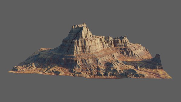 3D 8K Detailed Cliff Landscape model - TurboSquid 1816926