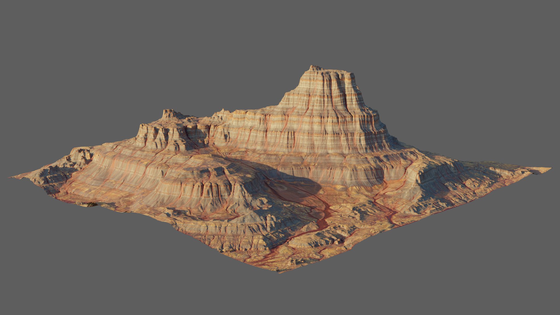 3D 8K Detailed Cliff Landscape Model - TurboSquid 1816926