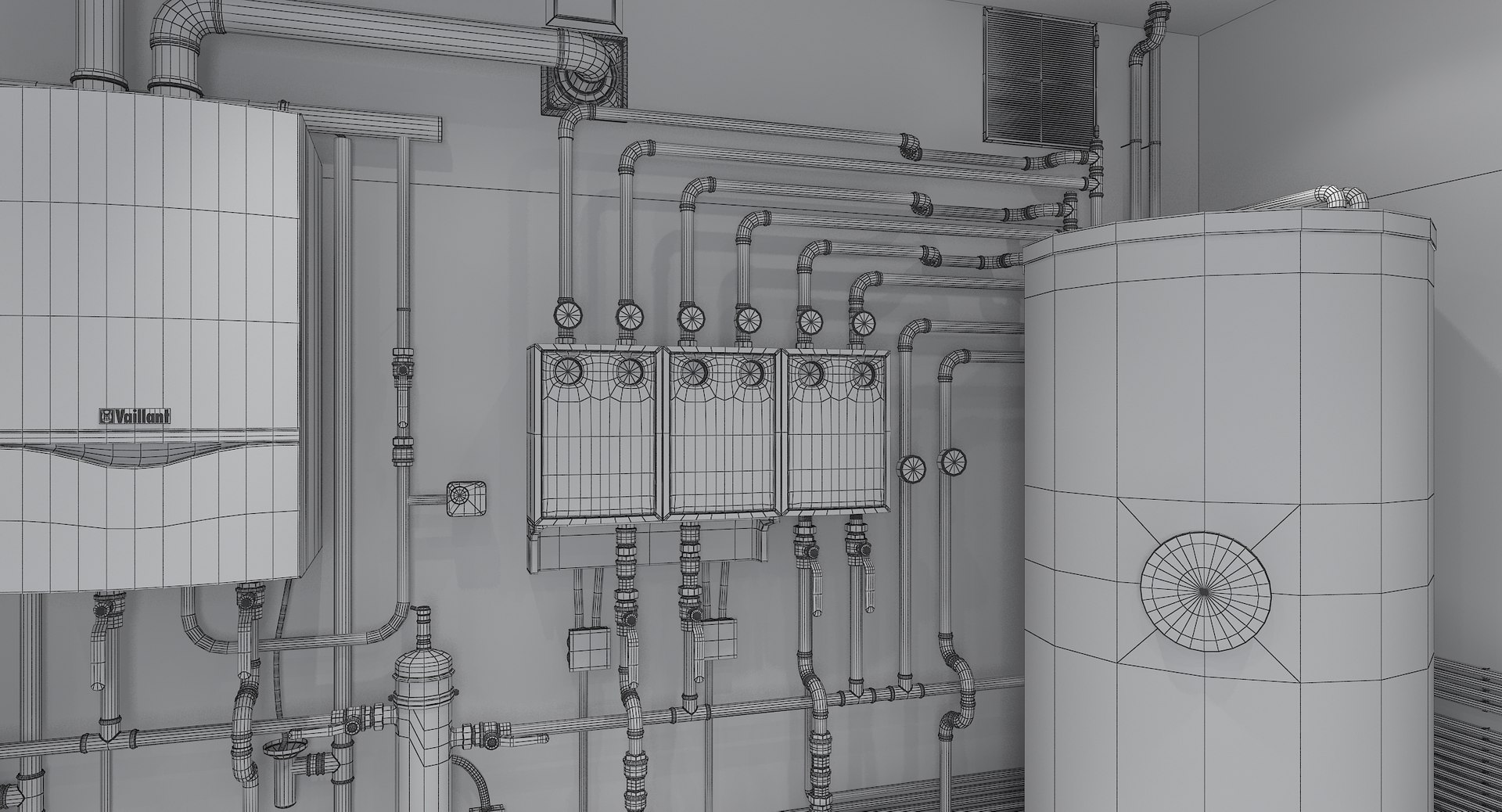 3d Boiler House Interior