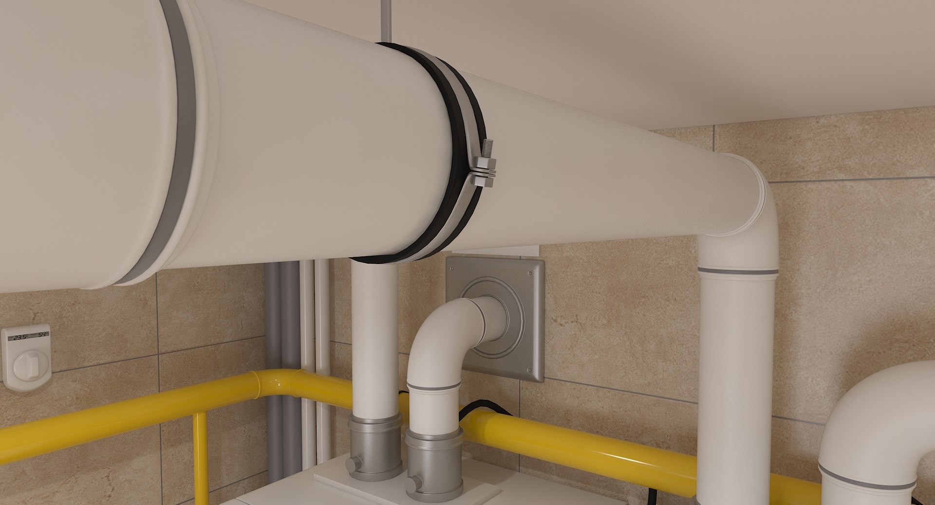3d Boiler House Interior