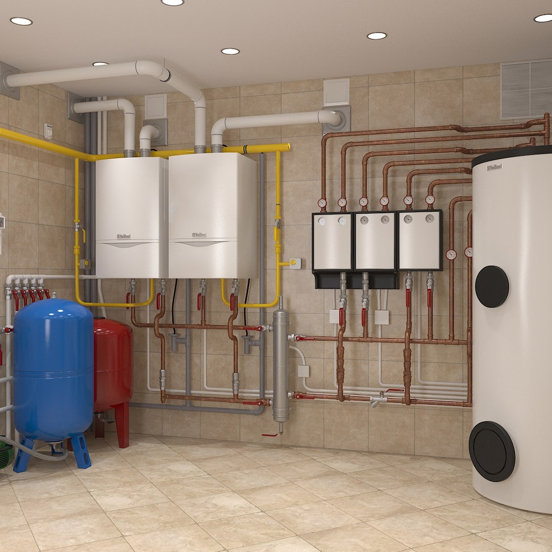 3d Boiler House Interior