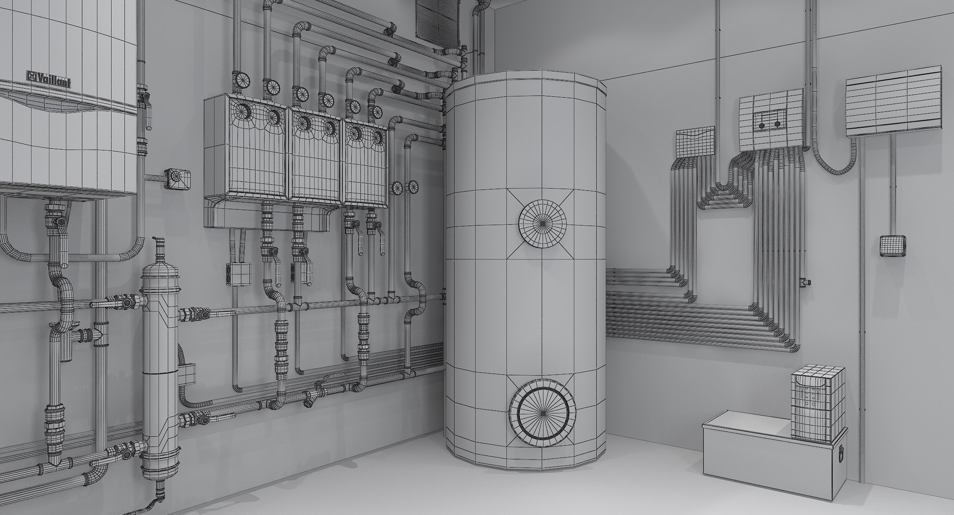 3d Boiler House Interior
