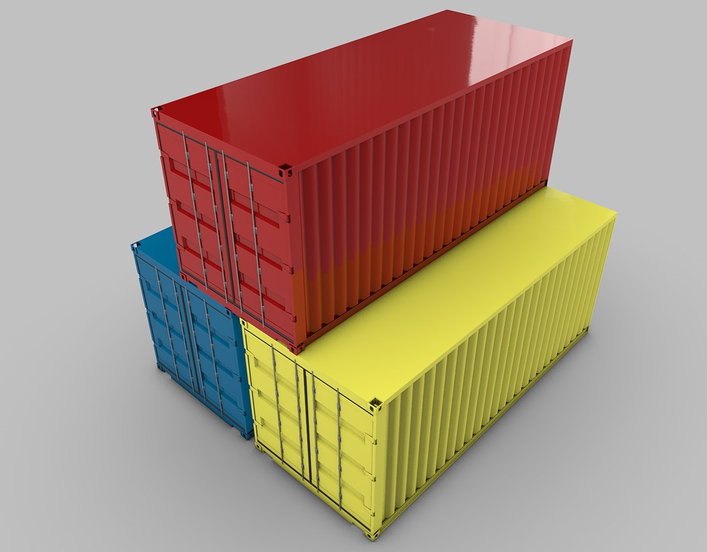3ds Max Cargo Container