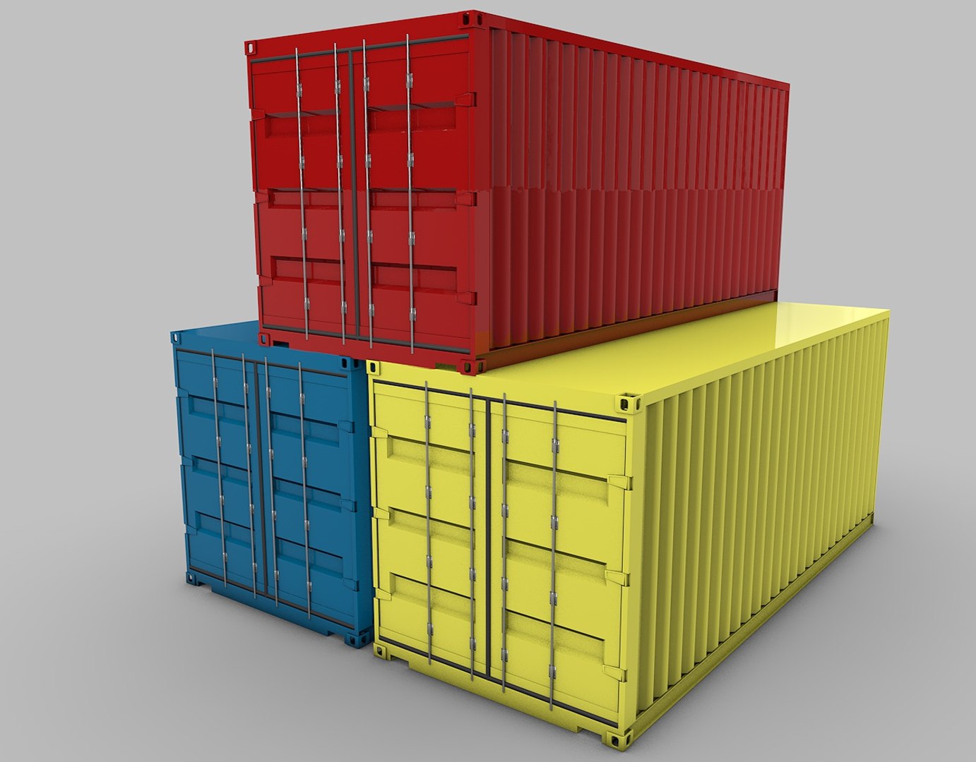 3ds max cargo container