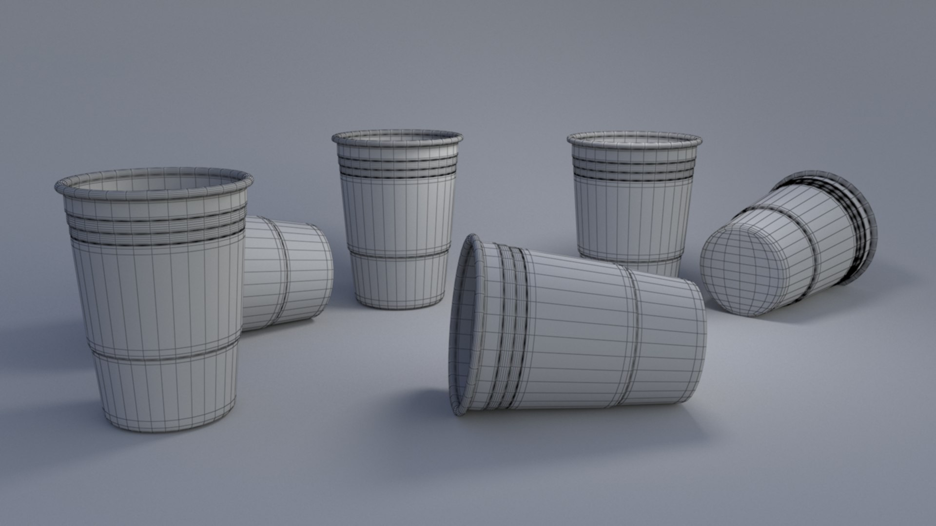 Plastic Cups 3D Model - TurboSquid 1291617