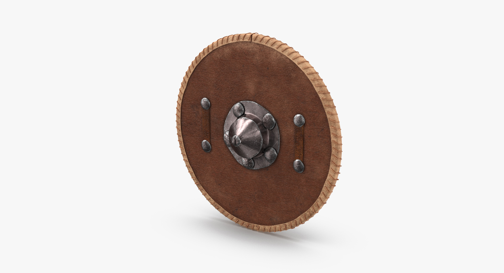 3d Medieval Leather Shield