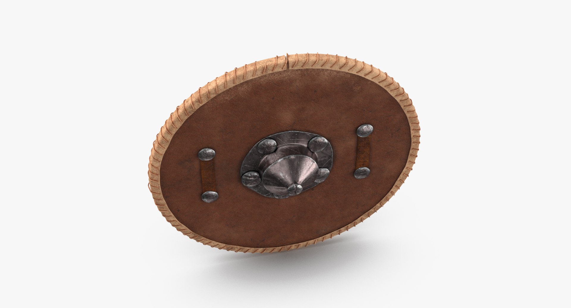 3d Medieval Leather Shield