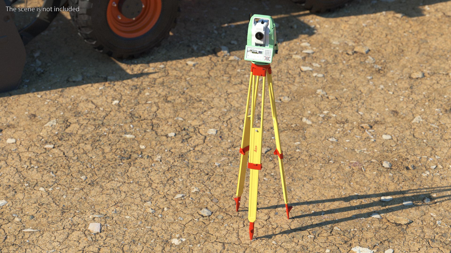 Total Station Leica TS10 With Tripod 3D Model - TurboSquid 2071657