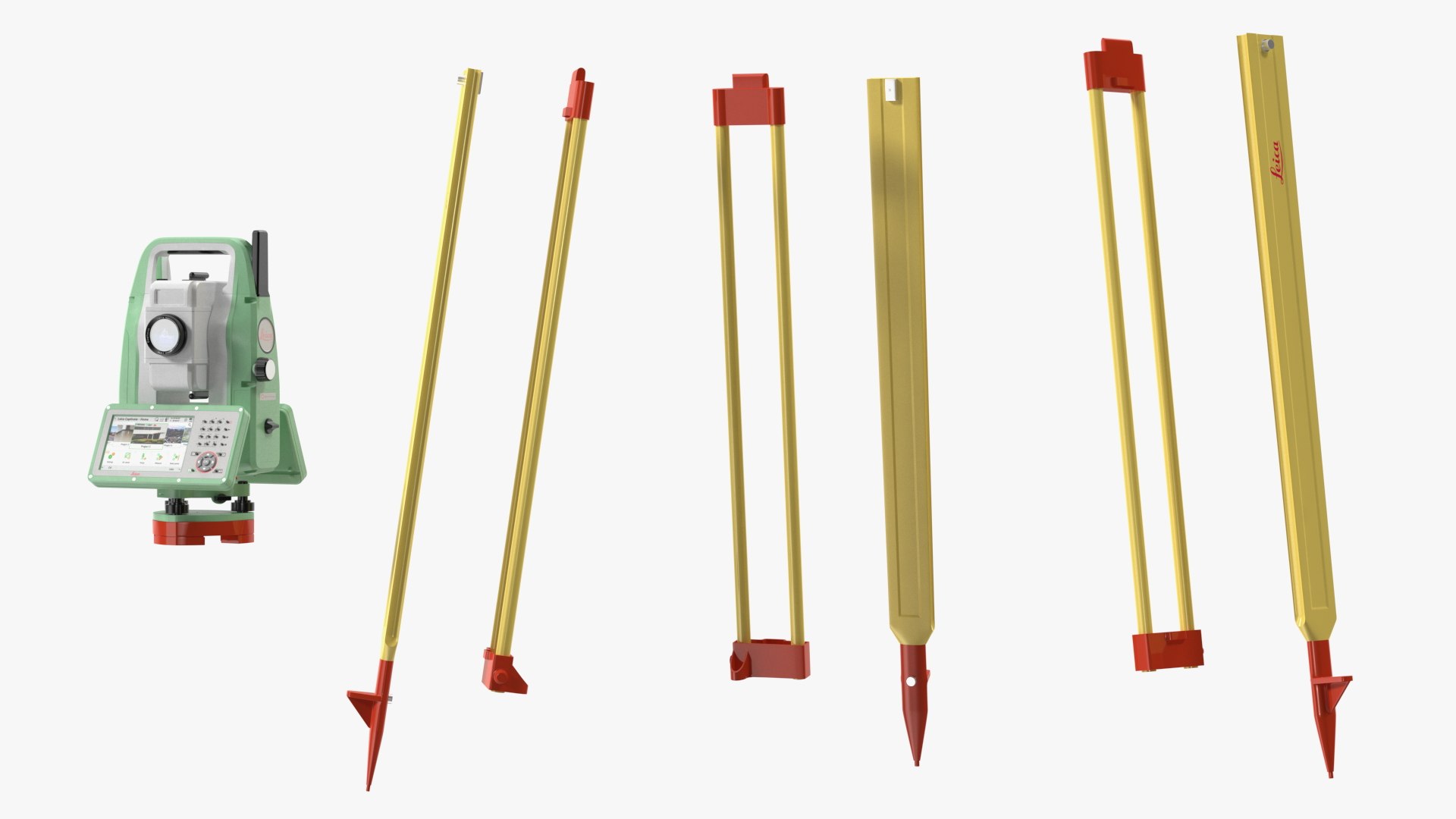 Total Station Leica TS10 With Tripod 3D Model - TurboSquid 2071657