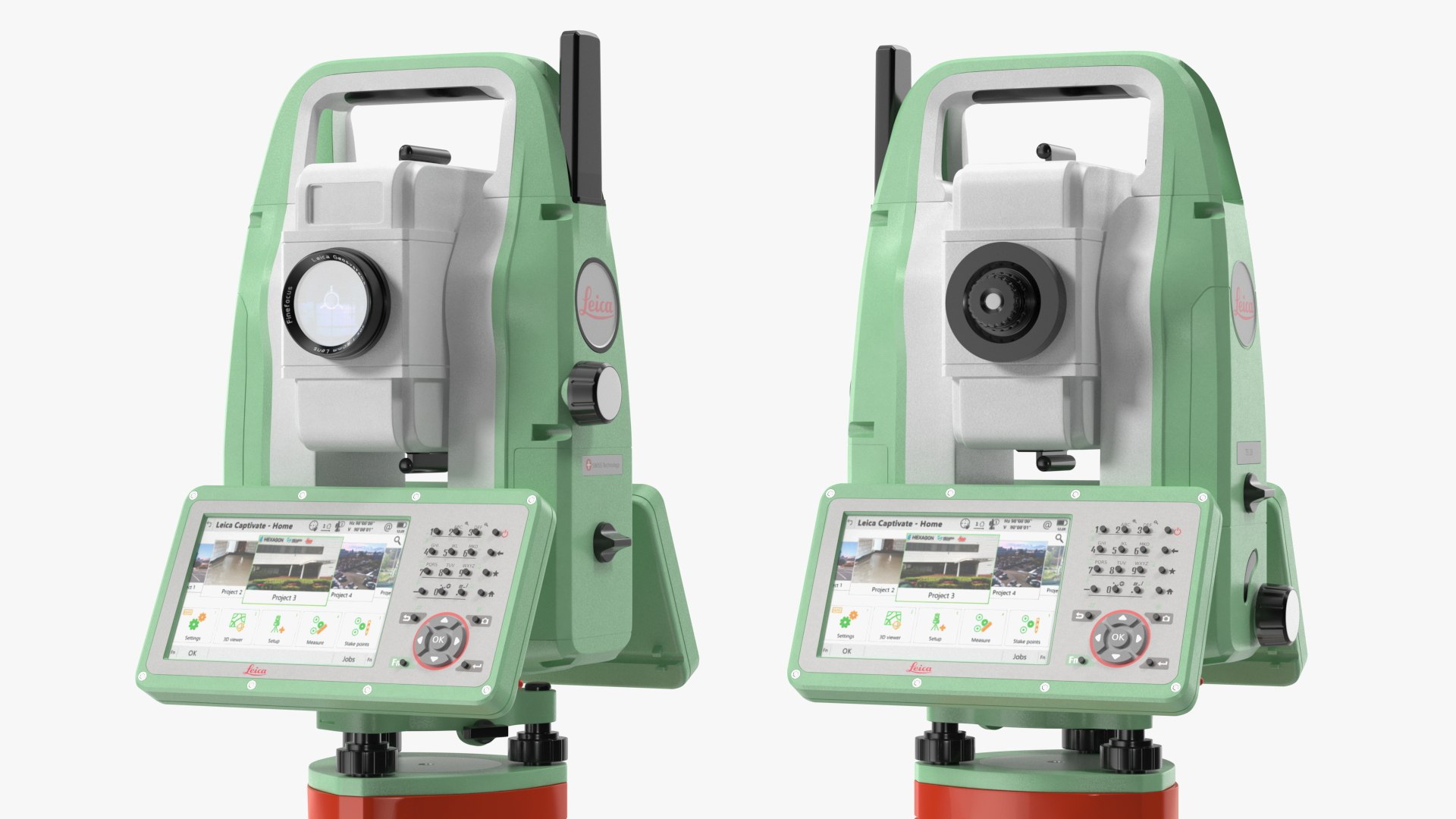 Total Station Leica TS10 With Tripod 3D Model - TurboSquid 2071657