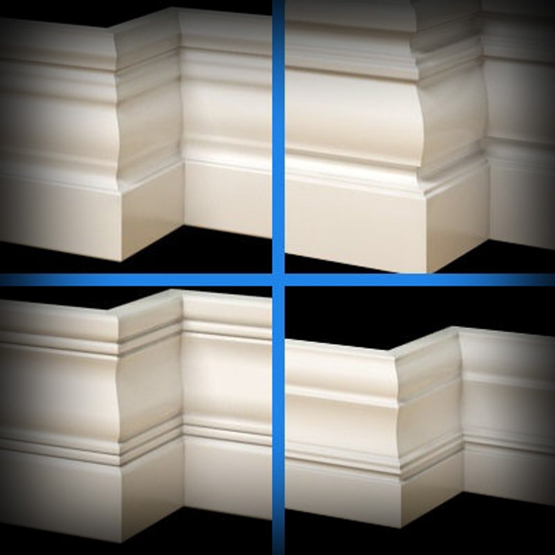 3ds Max Base Moulding Scale