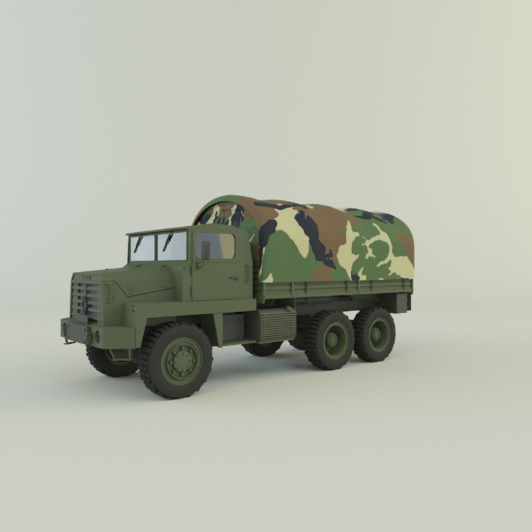 3D Berliet GBC 8 KT Military Truck - TurboSquid 1964561