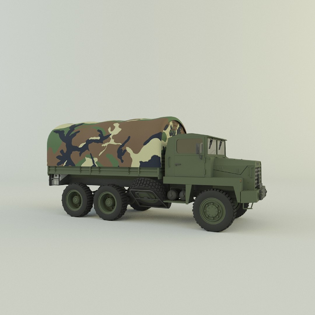 3D Berliet GBC 8 KT Military Truck - TurboSquid 1964561