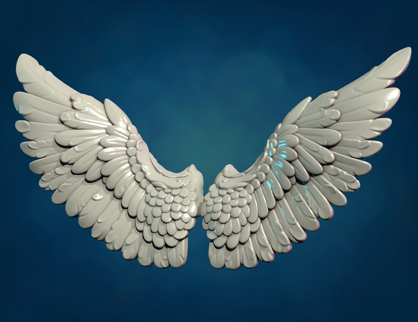 3D Pigeon Wings Sculpture Model - TurboSquid 2102991