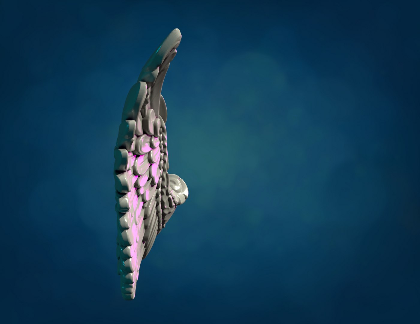 3D Pigeon Wings Sculpture Model - TurboSquid 2102991