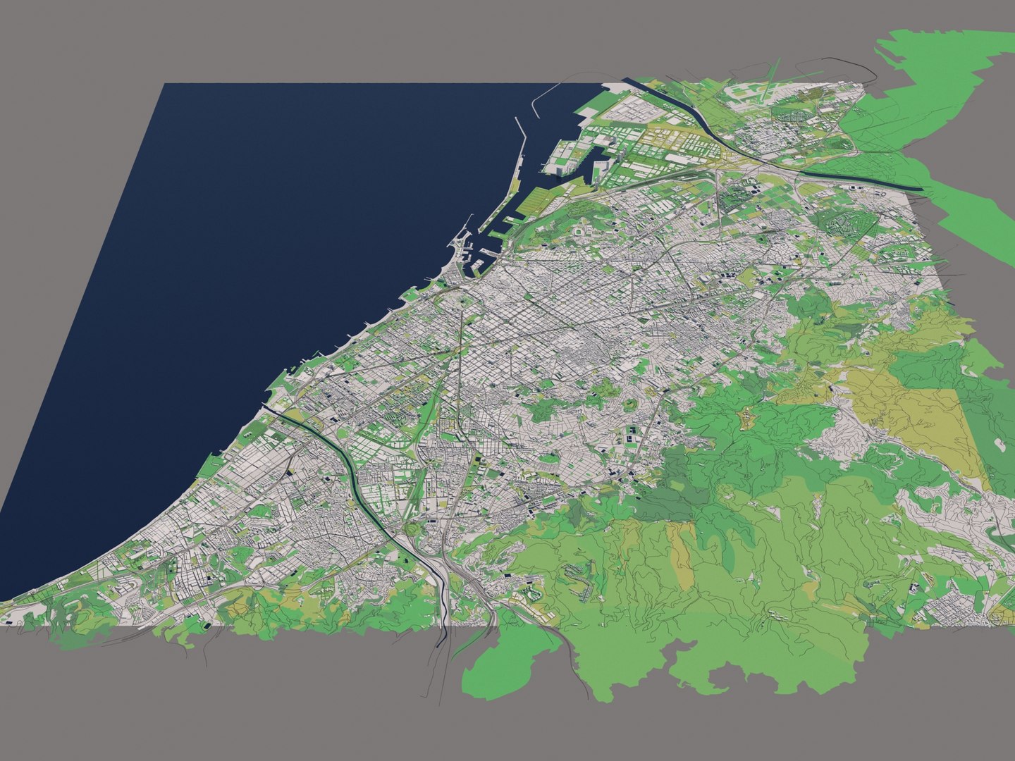 City Barcelona 3D Model - TurboSquid 1424767