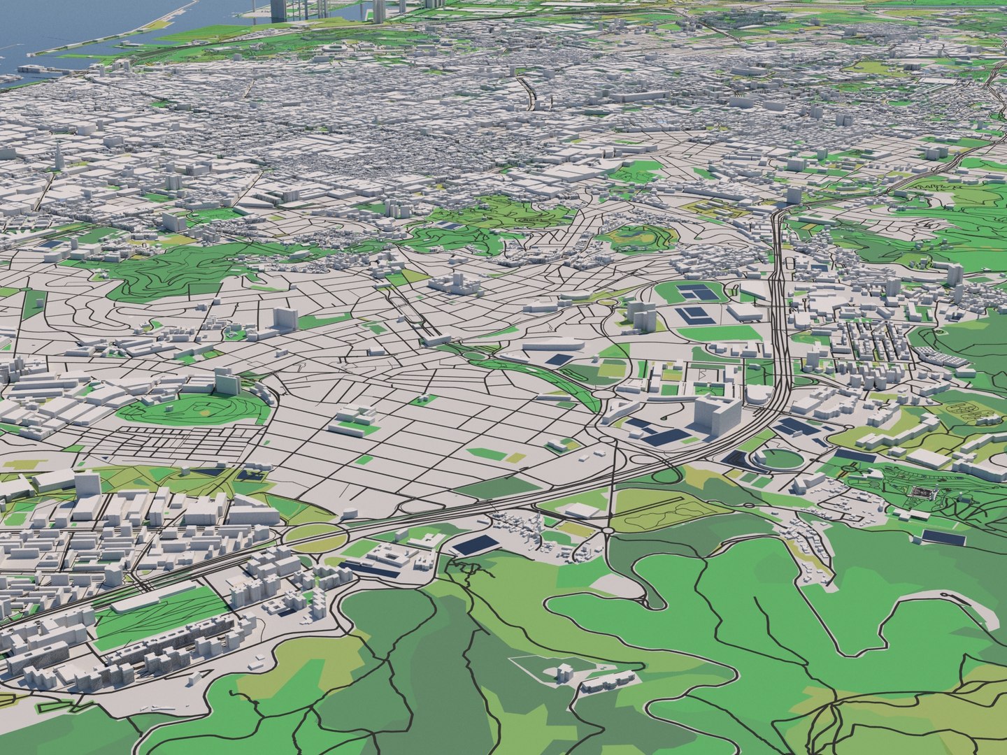 City Barcelona 3D Model - TurboSquid 1424767