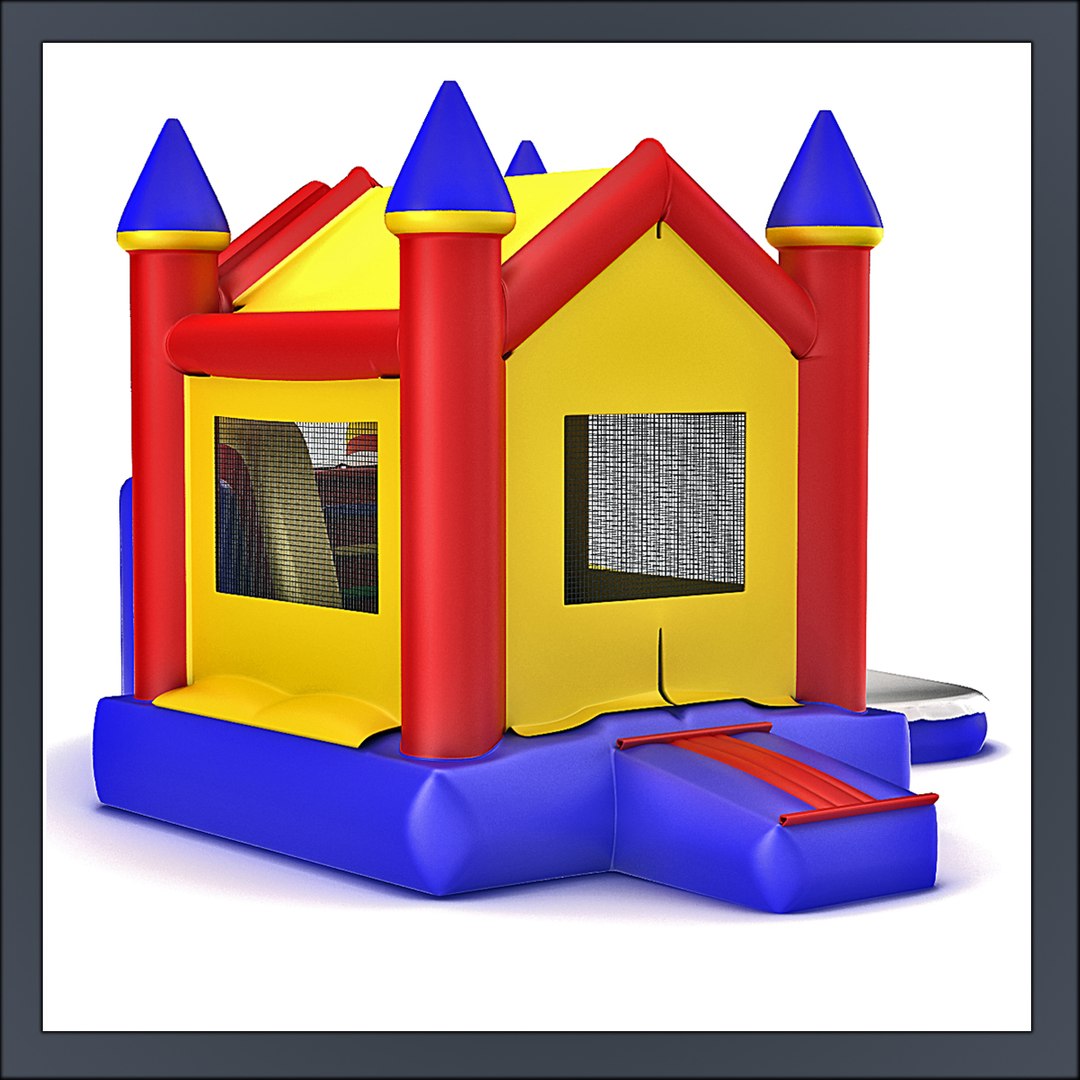 Inflatable Castle 3d Obj