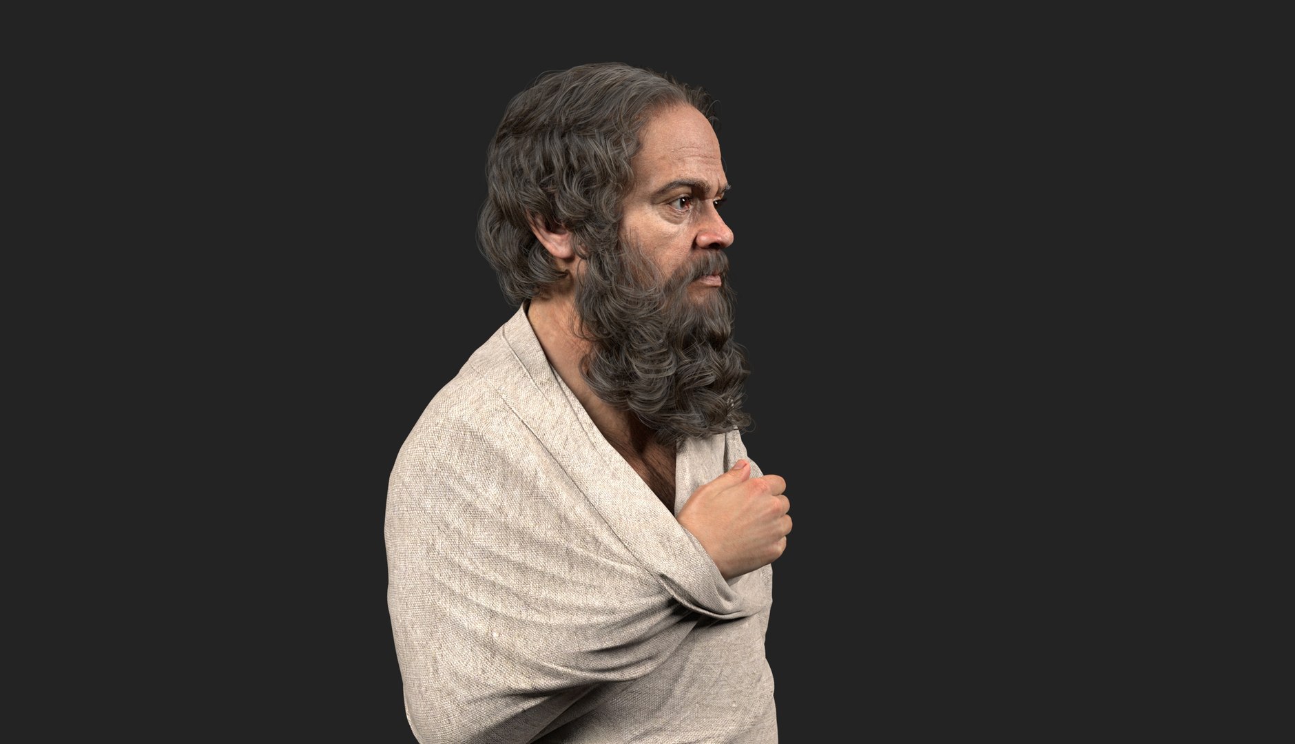 3D Bust Socrates - TurboSquid 1668271