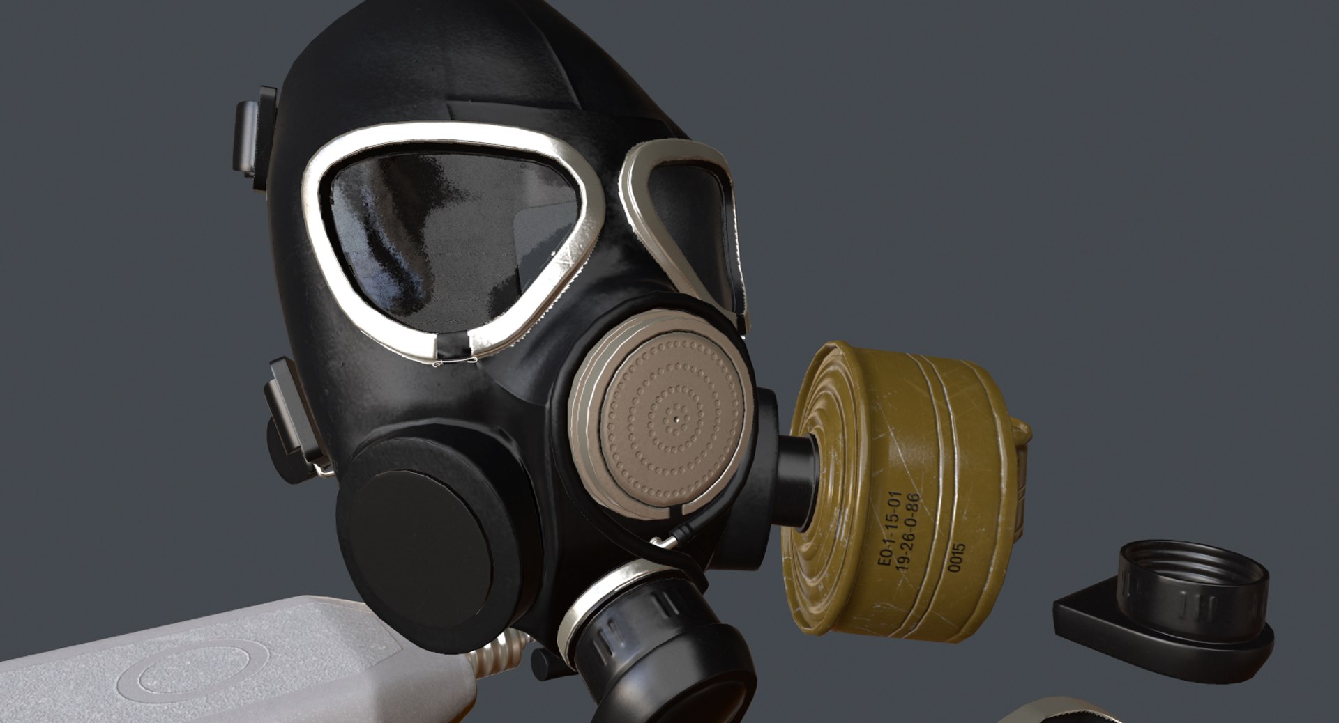 3D Gas Mask Gp-7vmb Model - TurboSquid 1311246