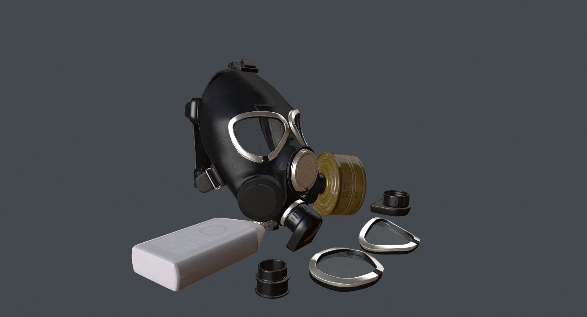 3D Gas Mask Gp-7vmb Model - TurboSquid 1311246