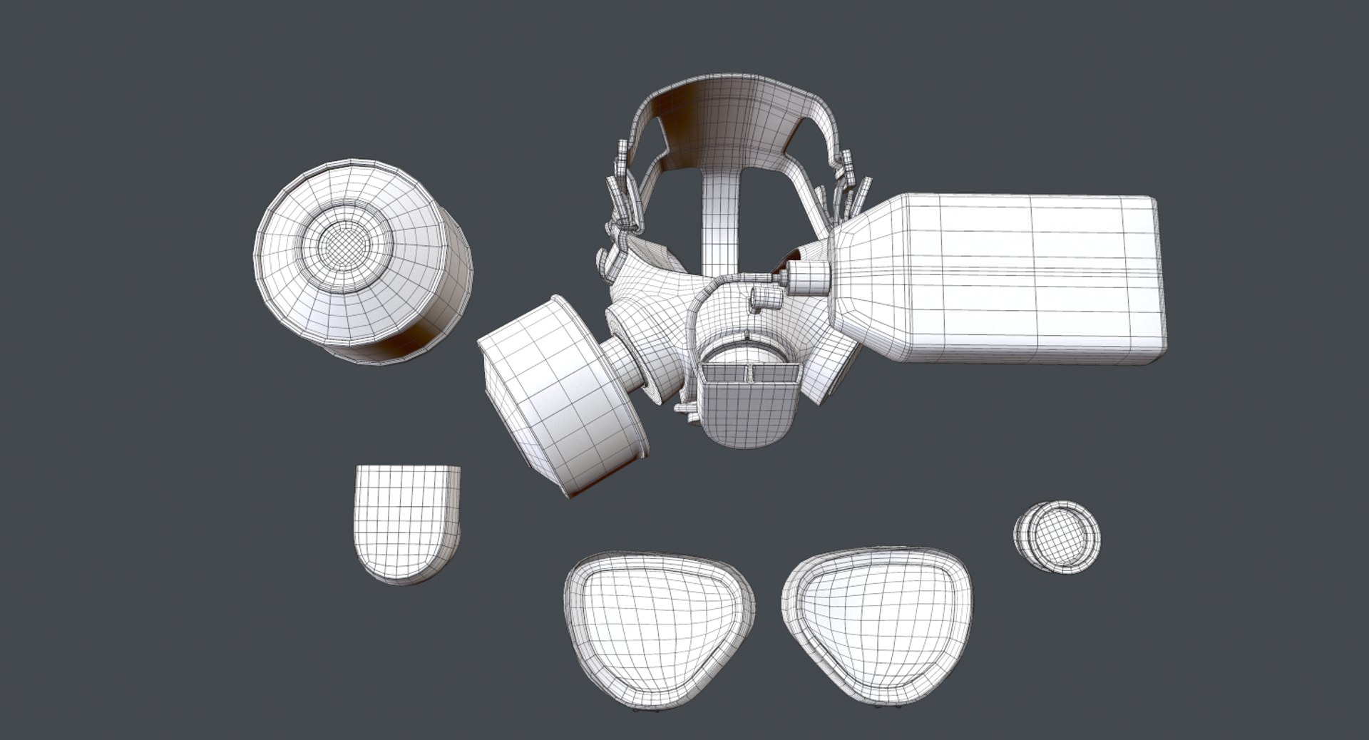 3D Gas Mask Gp-7vmb Model - TurboSquid 1311246