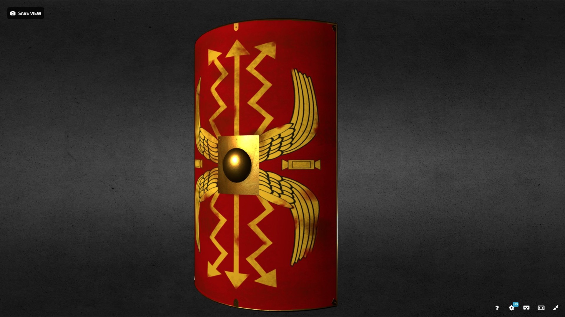 3D Roman Legionary Shield Scutum Model - TurboSquid 1195969