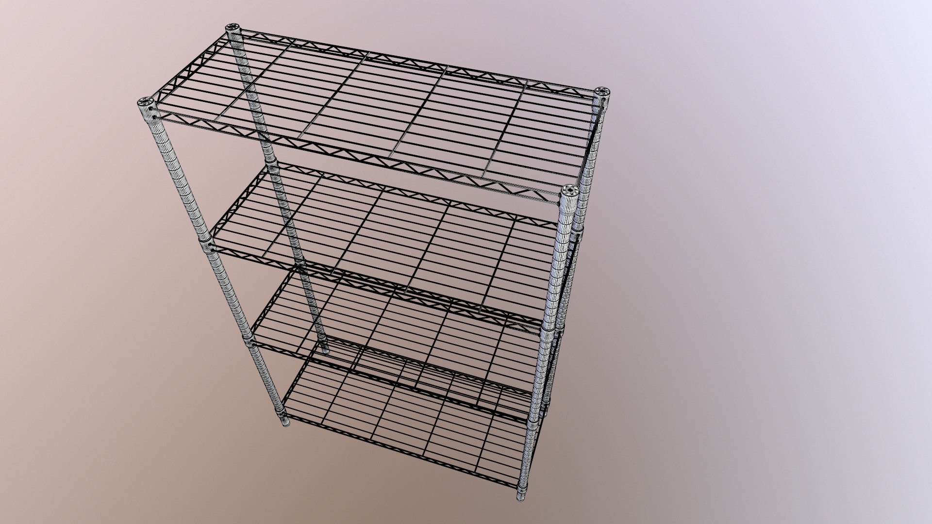 Wire Shelving 3D Model - TurboSquid 2127783
