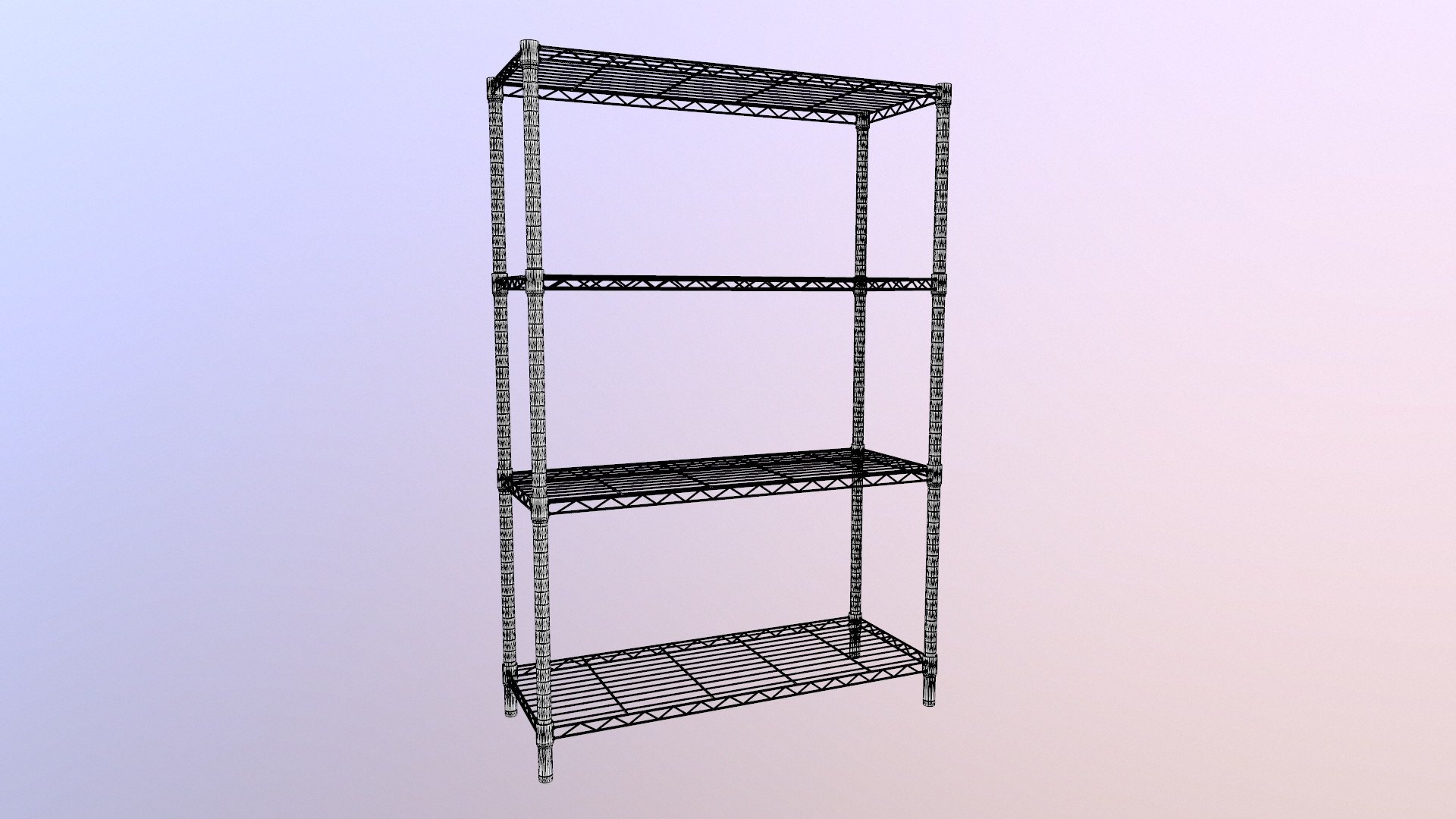 Wire Shelving 3D Model - TurboSquid 2127783