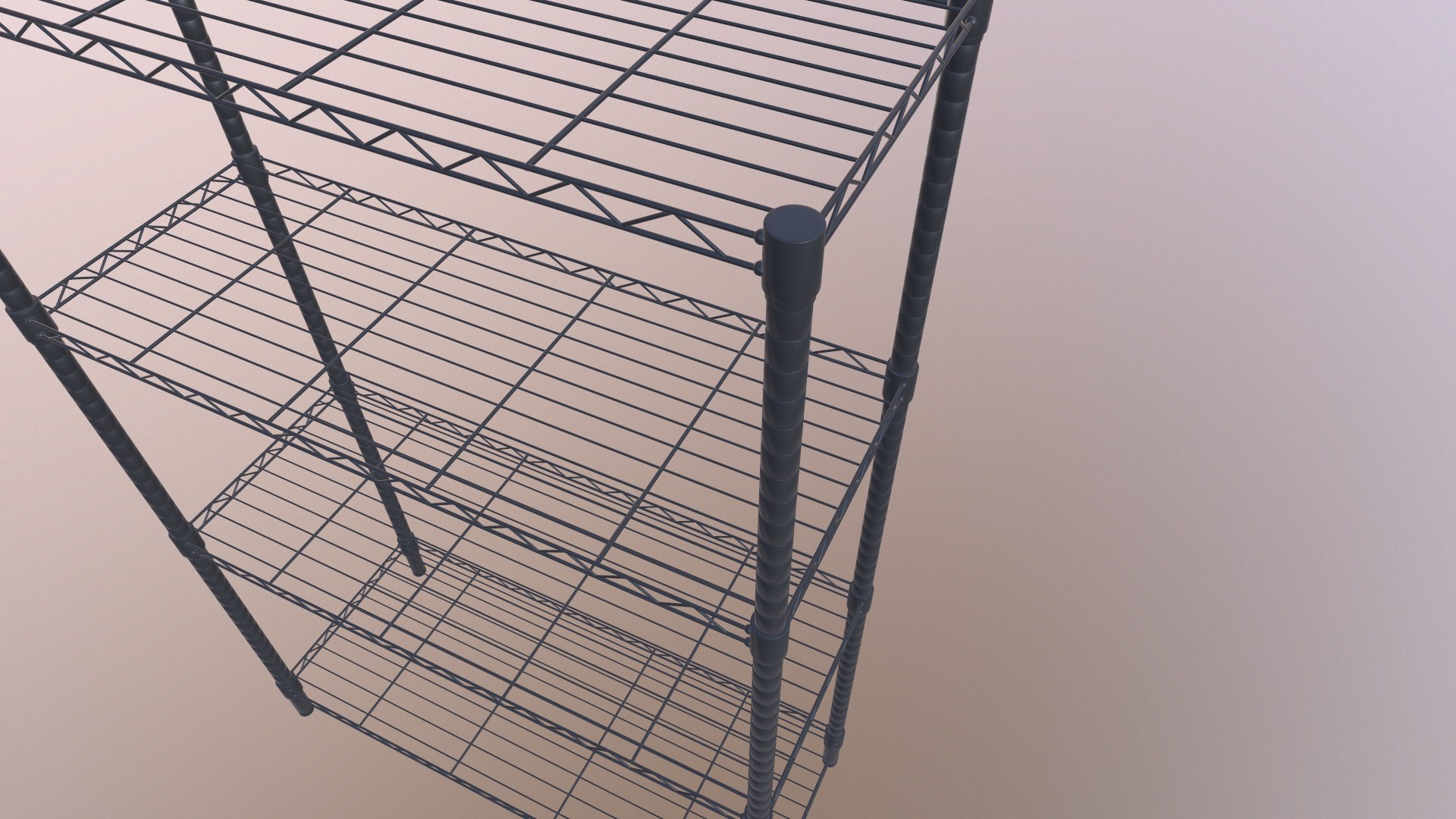Wire Shelving 3D Model - TurboSquid 2127783