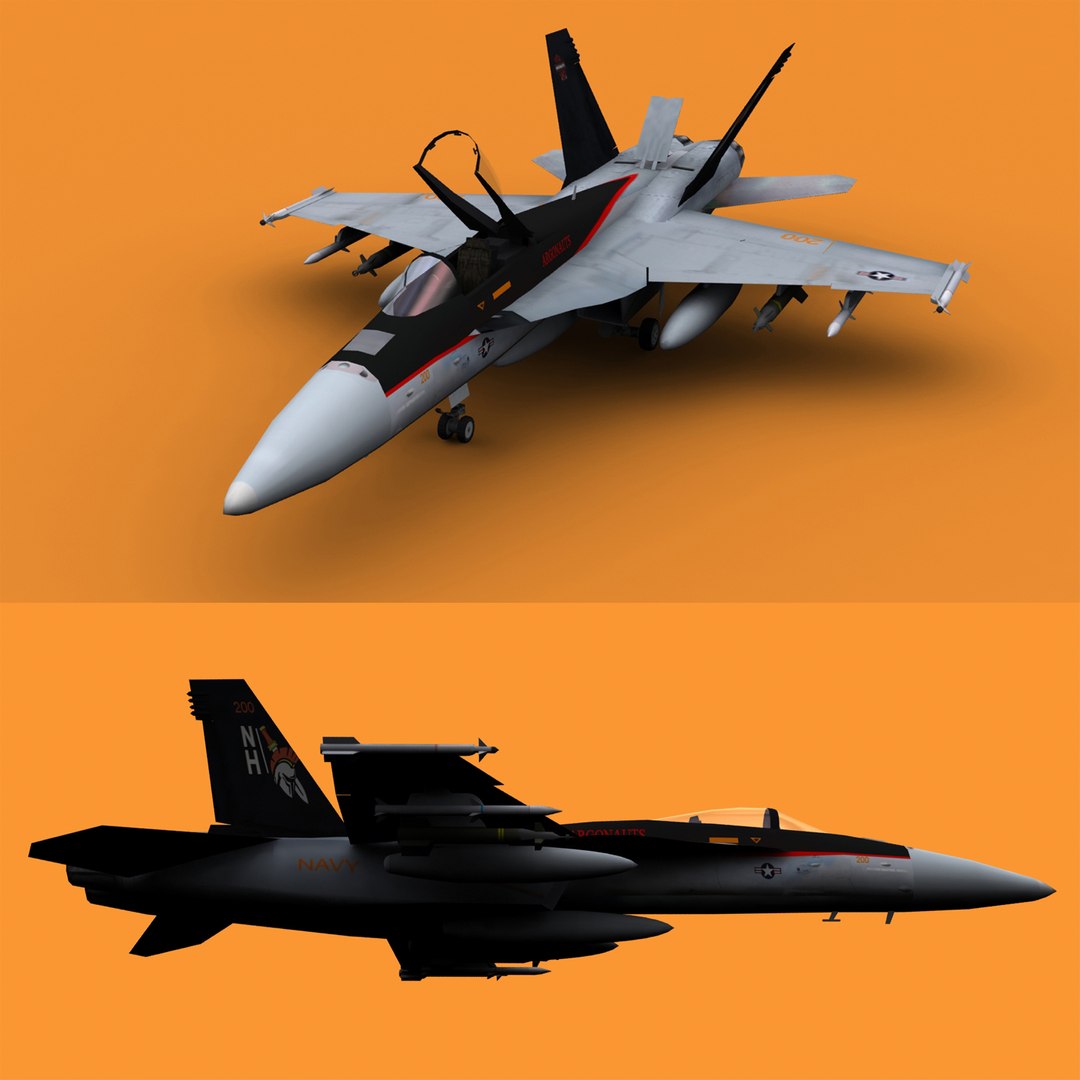 3D F-18 Super Hornet Model - TurboSquid 1916465