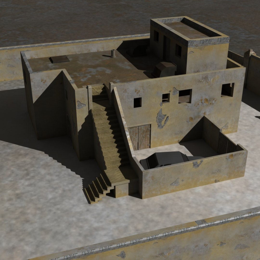 3d arab house model