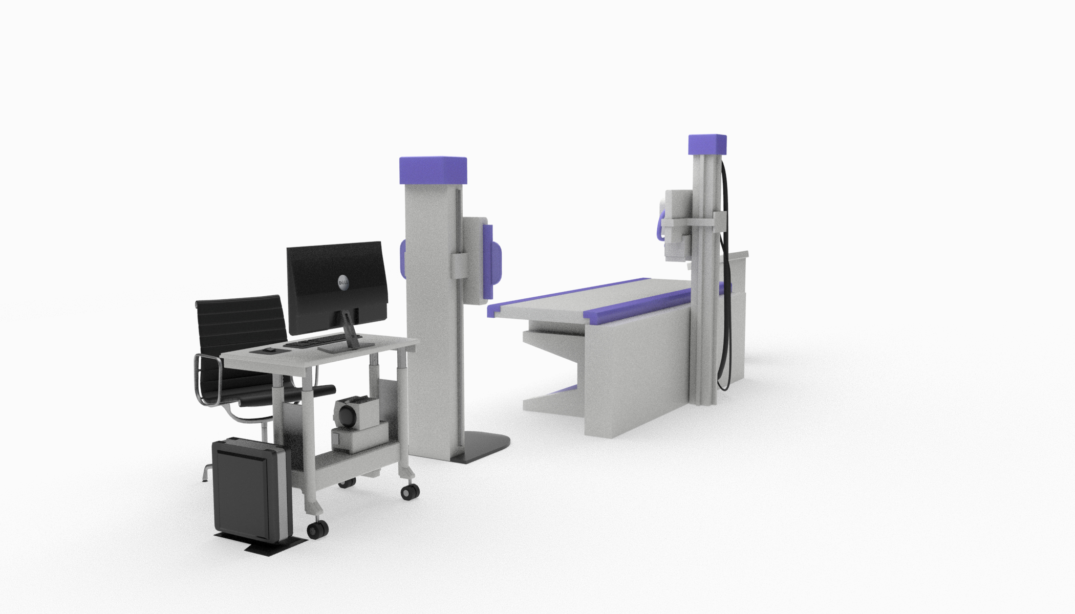 X-ray machine 3D model - TurboSquid 1346071