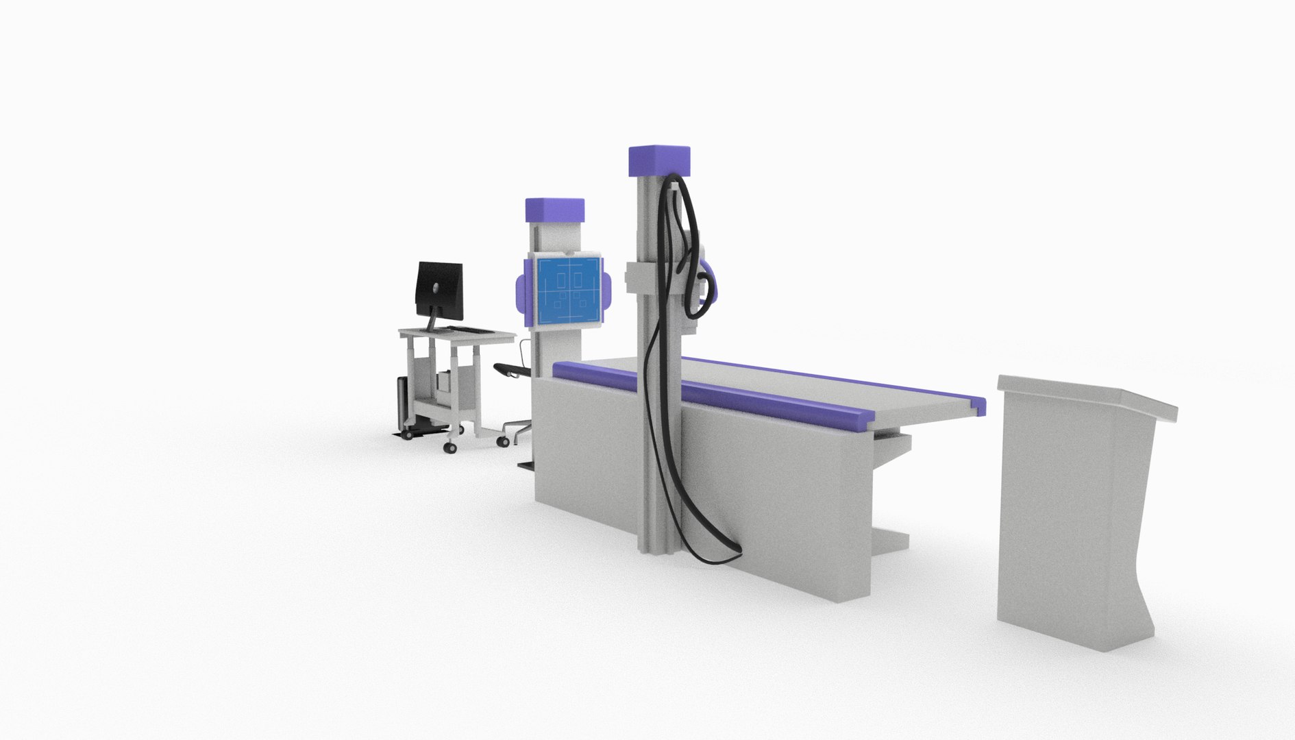 X-ray Machine 3D Model - TurboSquid 1346071