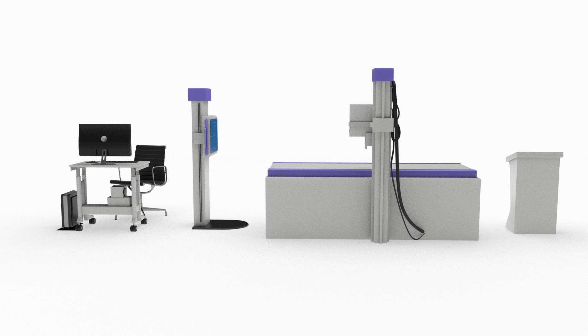 X-ray machine 3D model - TurboSquid 1346071