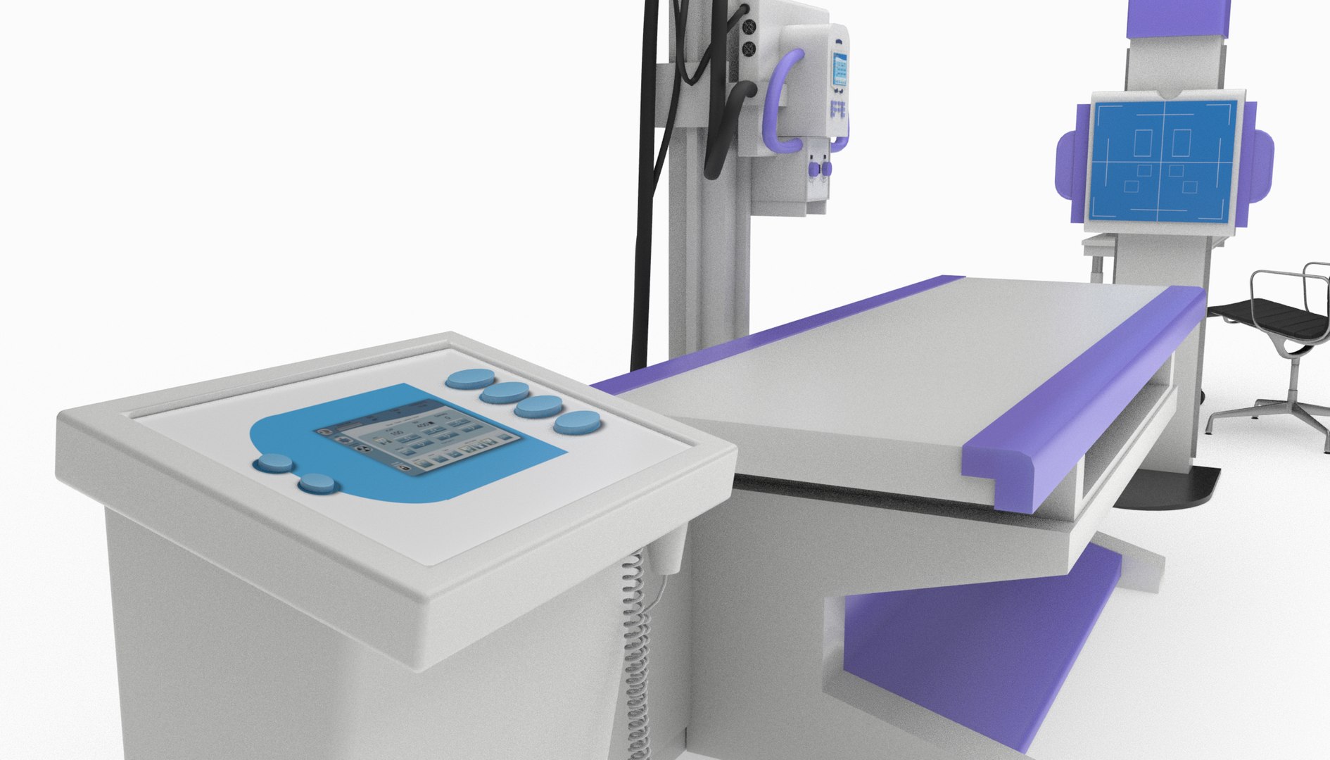 X-ray Machine 3D Model - TurboSquid 1346071